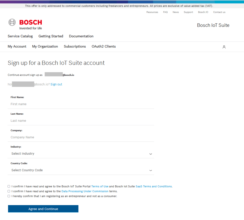 Bosch IoT Suite: new login option for Bosch users - Developer Bosch IoT ...