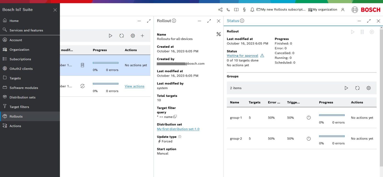 Deprecation of Rollouts Management UI (Classic) - Developer Bosch IoT Suite